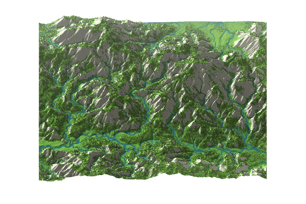 Meandering Rivers by Momentum Conservation : r/proceduralgeneration